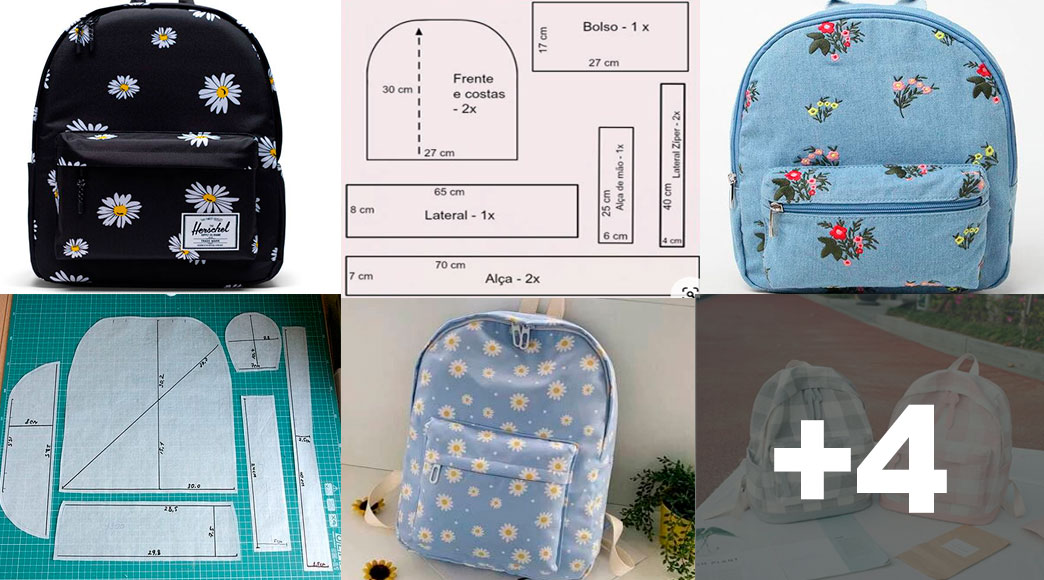 COMO HACER MOCHILA DE TELA CON PATRON